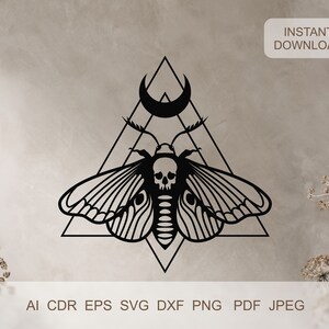 Butterfly Svg Dxf Pdf Laser Cut Files Eps Cdr Svg File for Cricut Moth ...