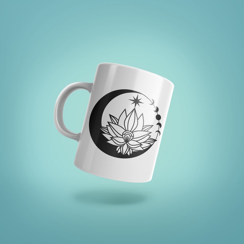 Lotus Flower Svg DXF Pdf File Laser Cut Files Svg Files for - Etsy