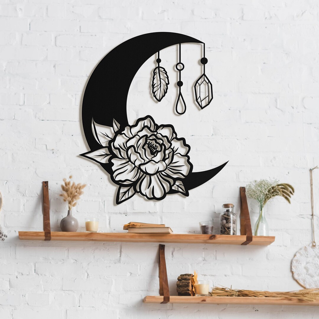 Lunar Flower Svg DXF Pdf Eps File Laser Cut Files Svg Files for Cricut ...