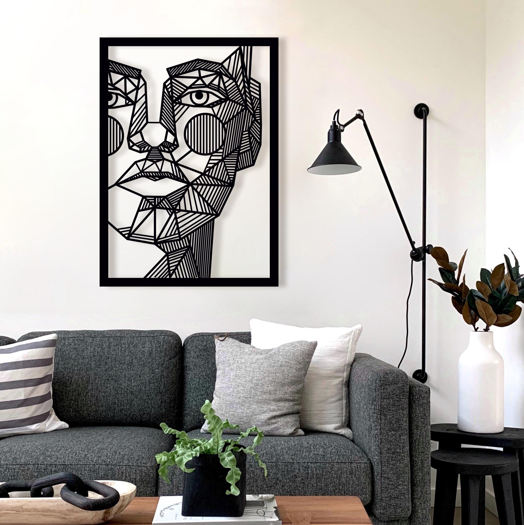 Geometric Face Svg Dxf Laser Cut Files Girl Face SVG Files for - Etsy