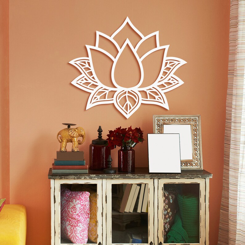 Buy Lotus Flower Svg DXF Pdf File Laser Cut Files Svg Files for Online ...