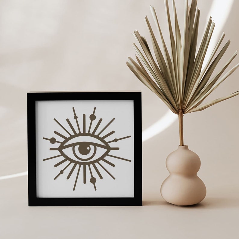 Abstract Eye Svg Dxf Laser Cut Files Mystic Wall Art Svg Files - Etsy