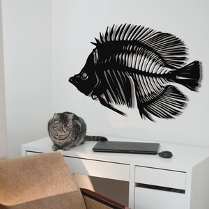 Fish Skeleton Svg Dxf Pdf Laser Cut Files Svg File for Cricut Fish ...