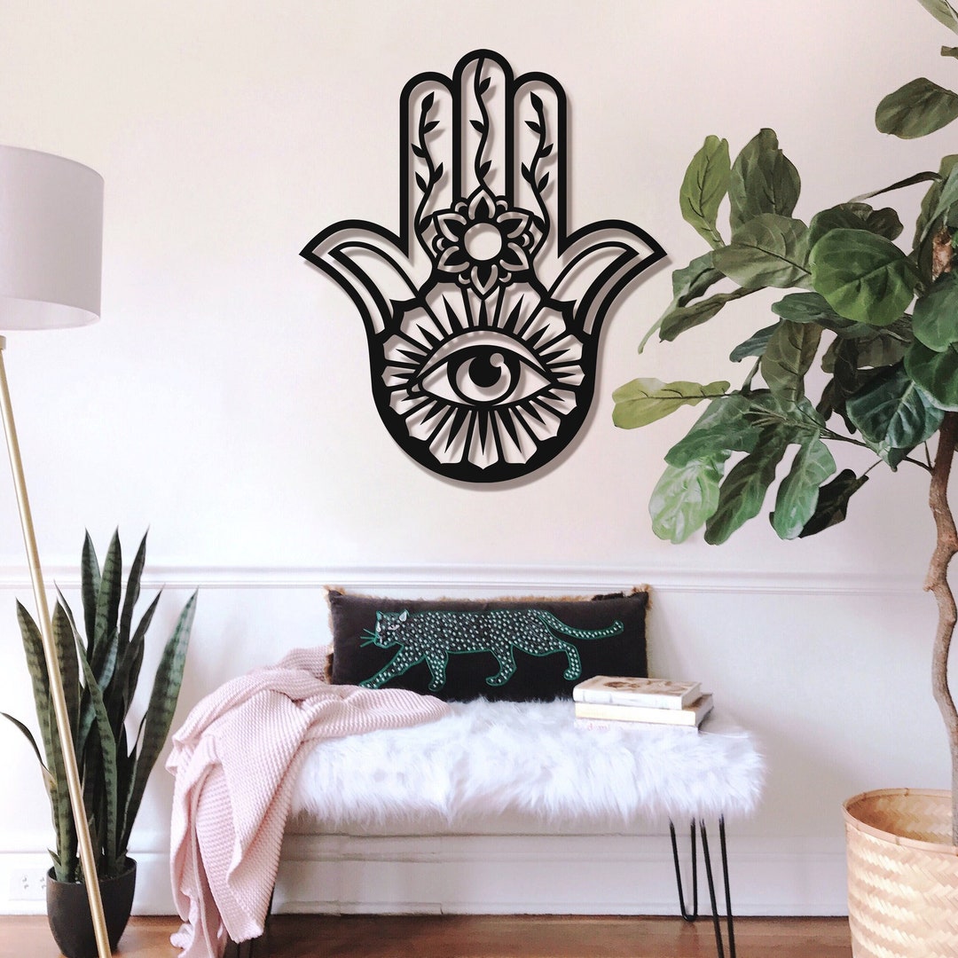 Hamsa Svg Dxf Pdf Eps Laser Cut Files Svg File for Cricut Mandala Hand ...