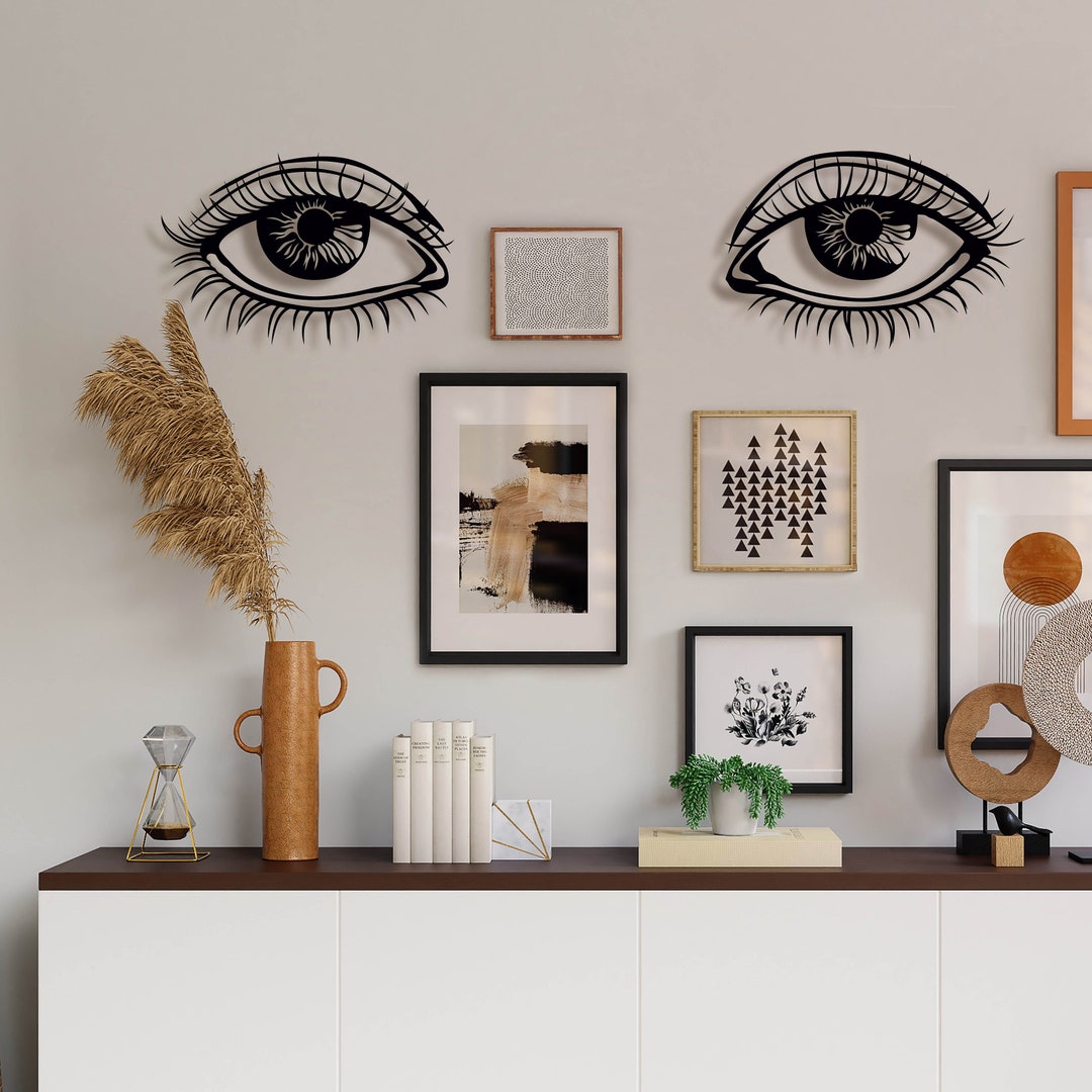 Eyes DXF Laser Cut Files SVG Files for Cricut Wall Art Dxf File for CNC ...