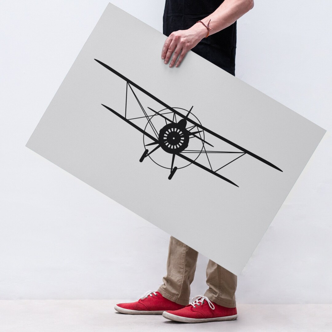 Airplane Svg Dxf Pdf Eps Laser Cut Files Biplanes Svg File for Cricut ...