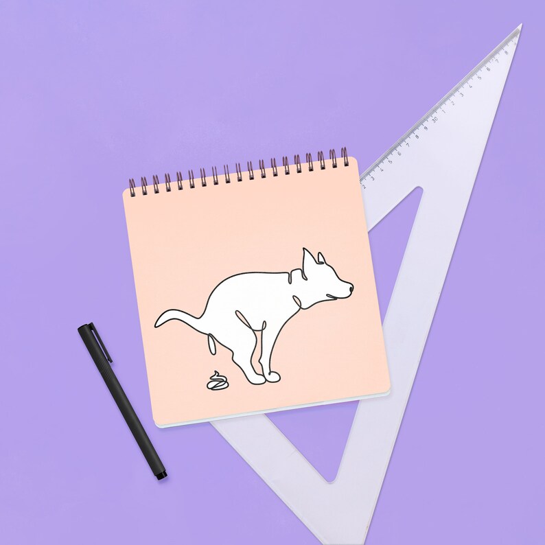 Pooping Dog Line Art Svg Dxf Laser Cut File Animal Wall Art - Etsy