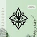 Mystic Eye Dxf Laser Cut Files Svg Files for Cricut Abstract Wall Art ...