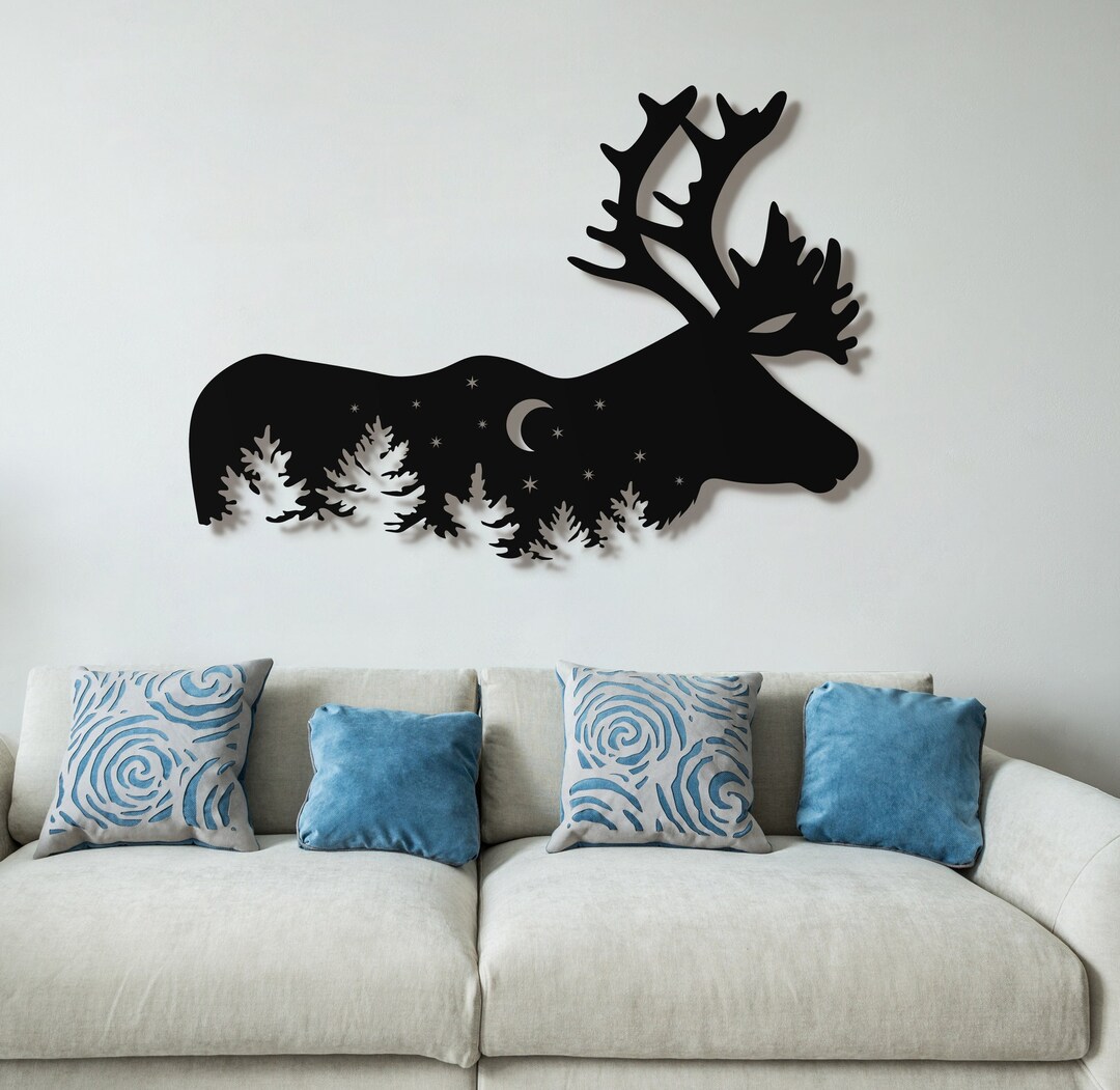 Moose Svg File Elk Dxf Pdf Laser Cut Files Svg Files for Cricut Dxf for ...