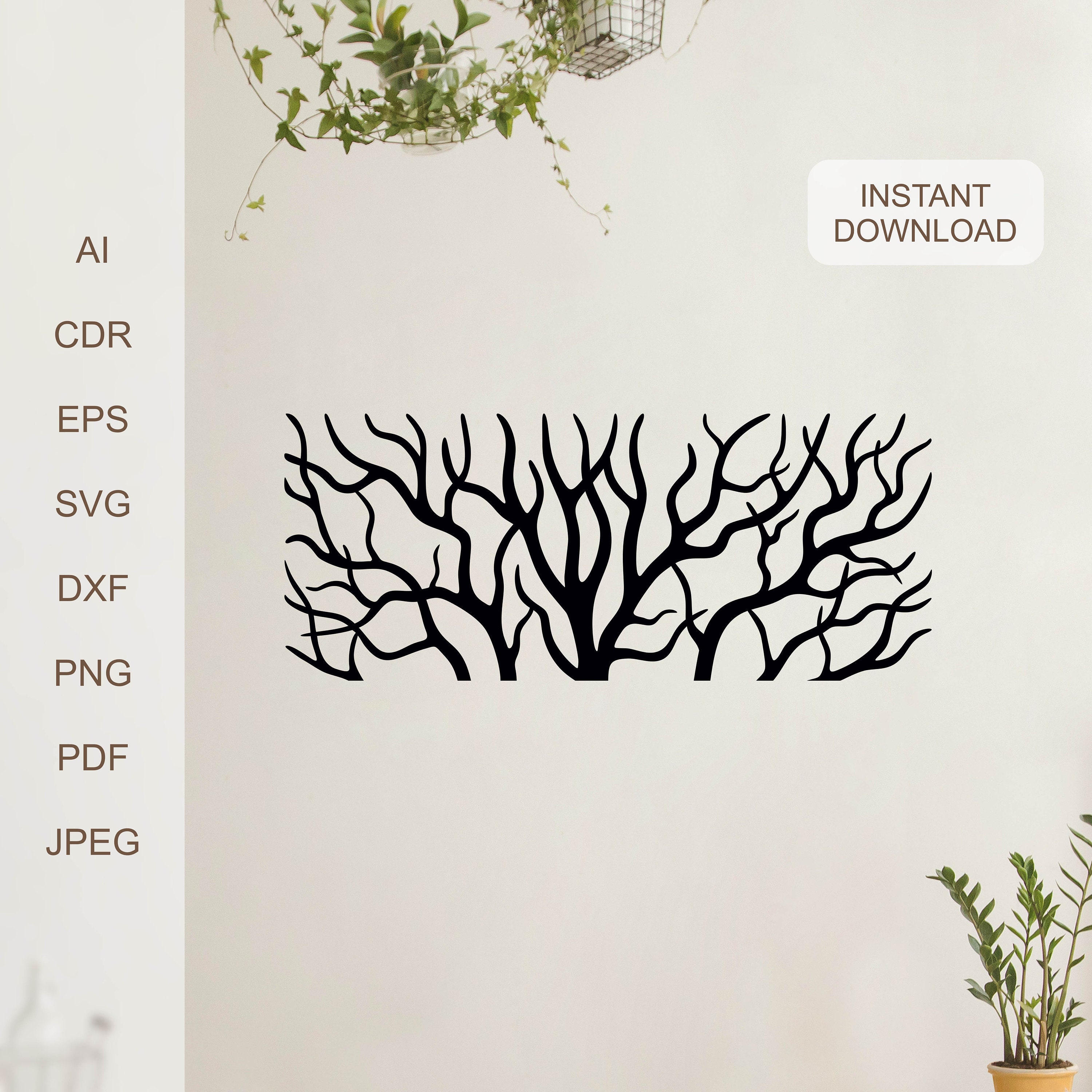 Tree Branches DXF Laser Cut Files Svg Files for Cricut Digital - Etsy ...