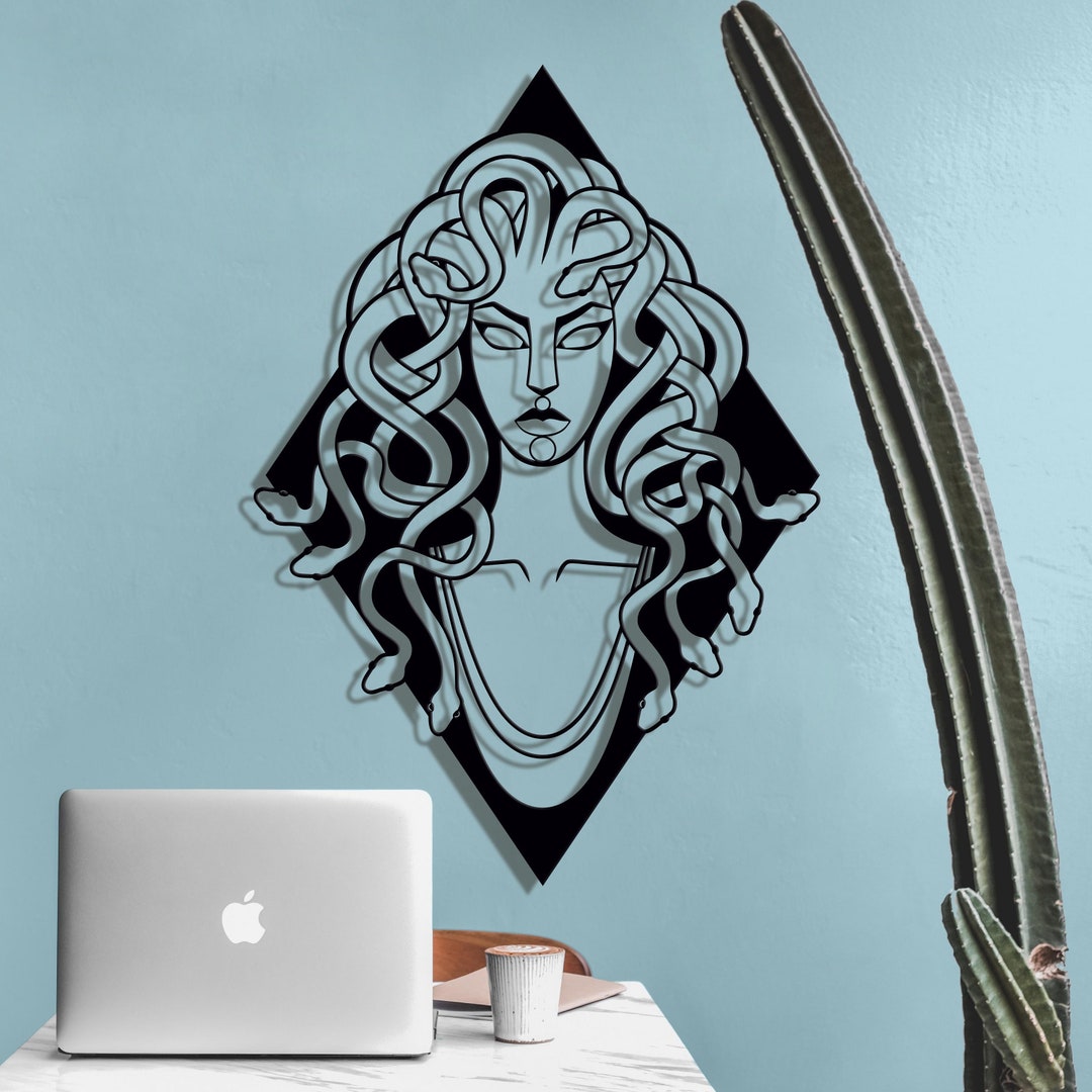 Medusa Gorgon Svg Dxf Laser Cut Files Svg Files for Cricut Dxf Files ...