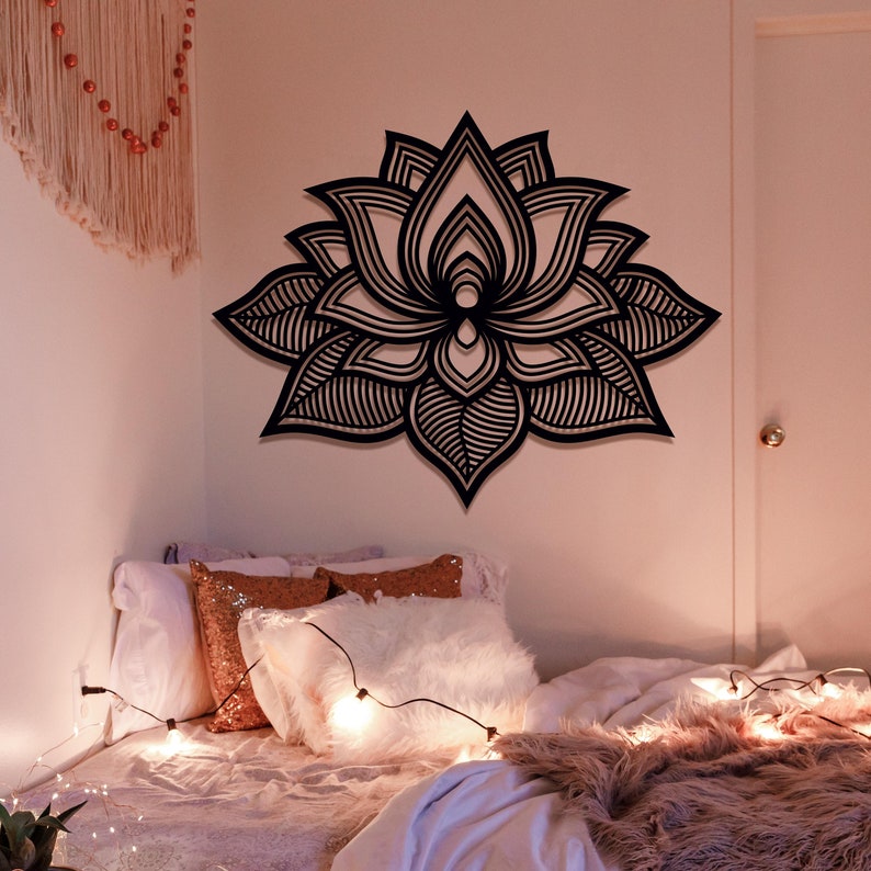 Lotus Flower DXF Laser Cut Files Lotus Mandala Svg Files for - Etsy