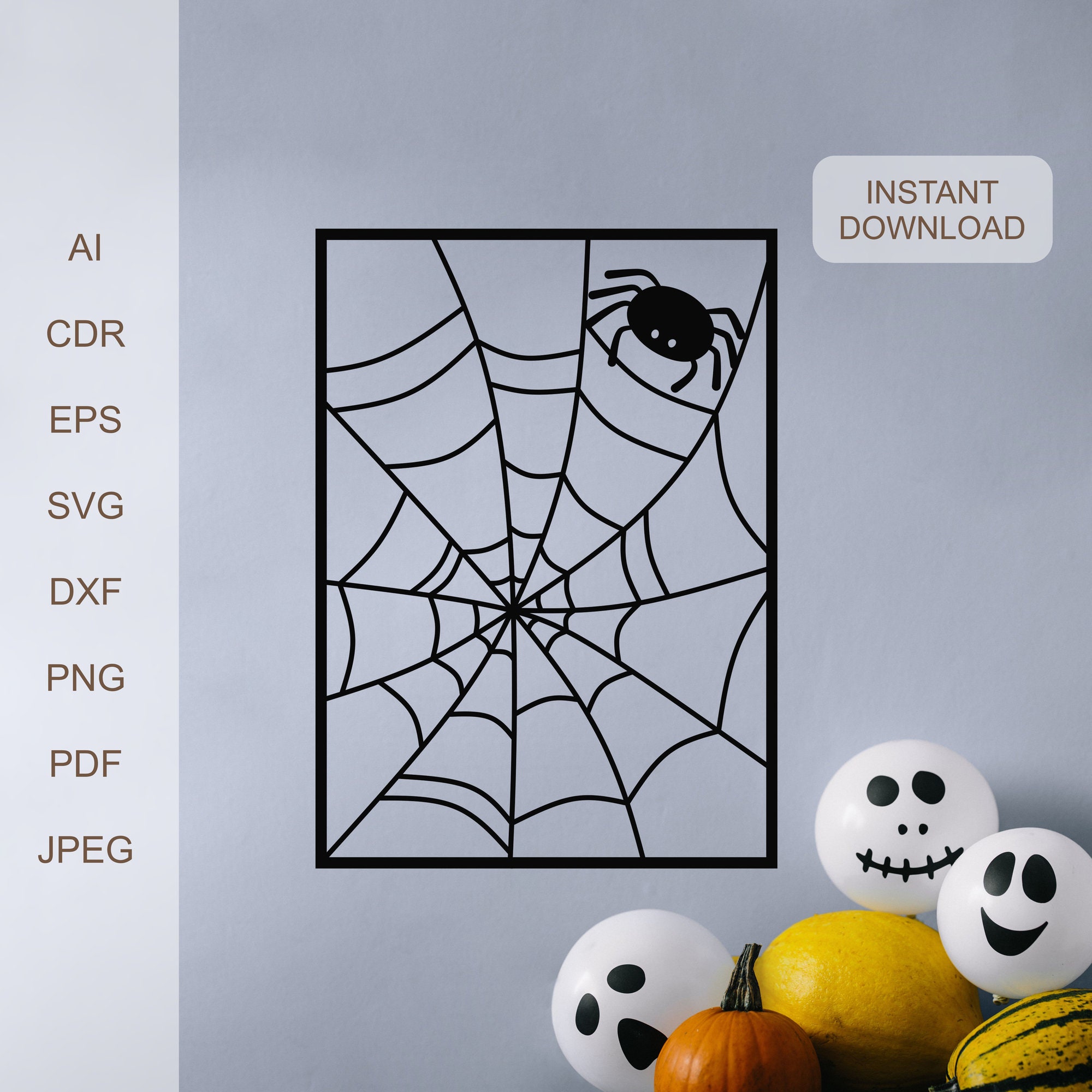 Spider Web Svg Dxf Laser Cut Files DXF Files for Cricut Dxf - Etsy Israel