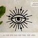 Abstract Eye Svg Dxf Laser Cut Files Mystic Wall Art Svg Files for ...