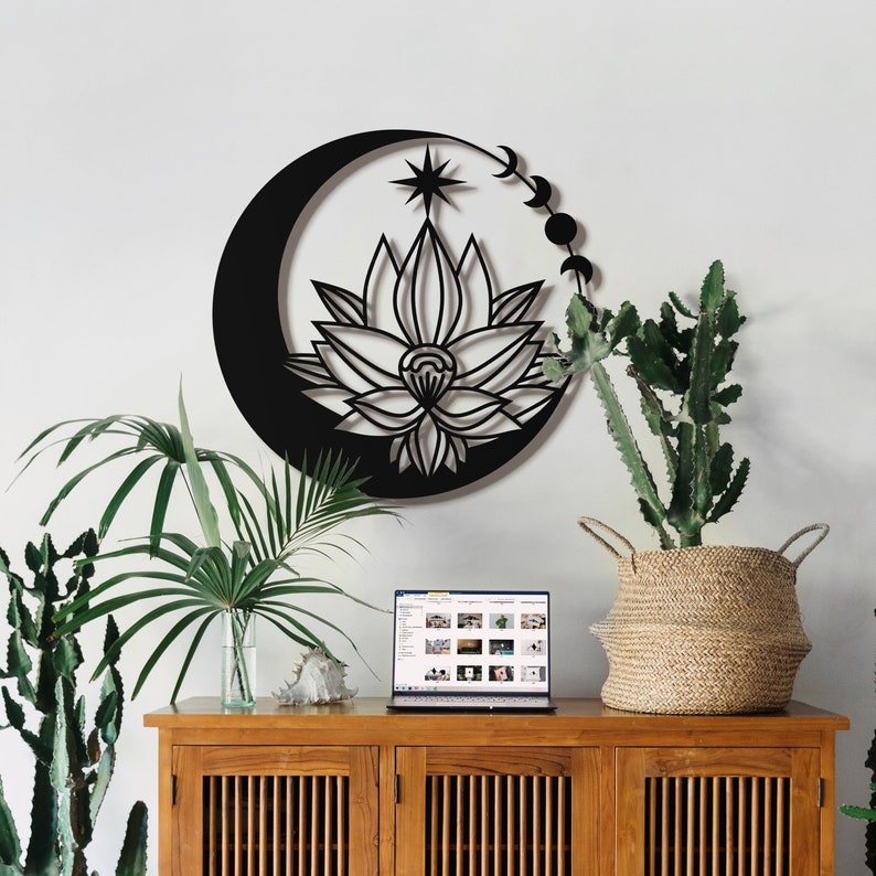 Lotus Flower Svg DXF Pdf File Laser Cut Files Svg Files for - Etsy