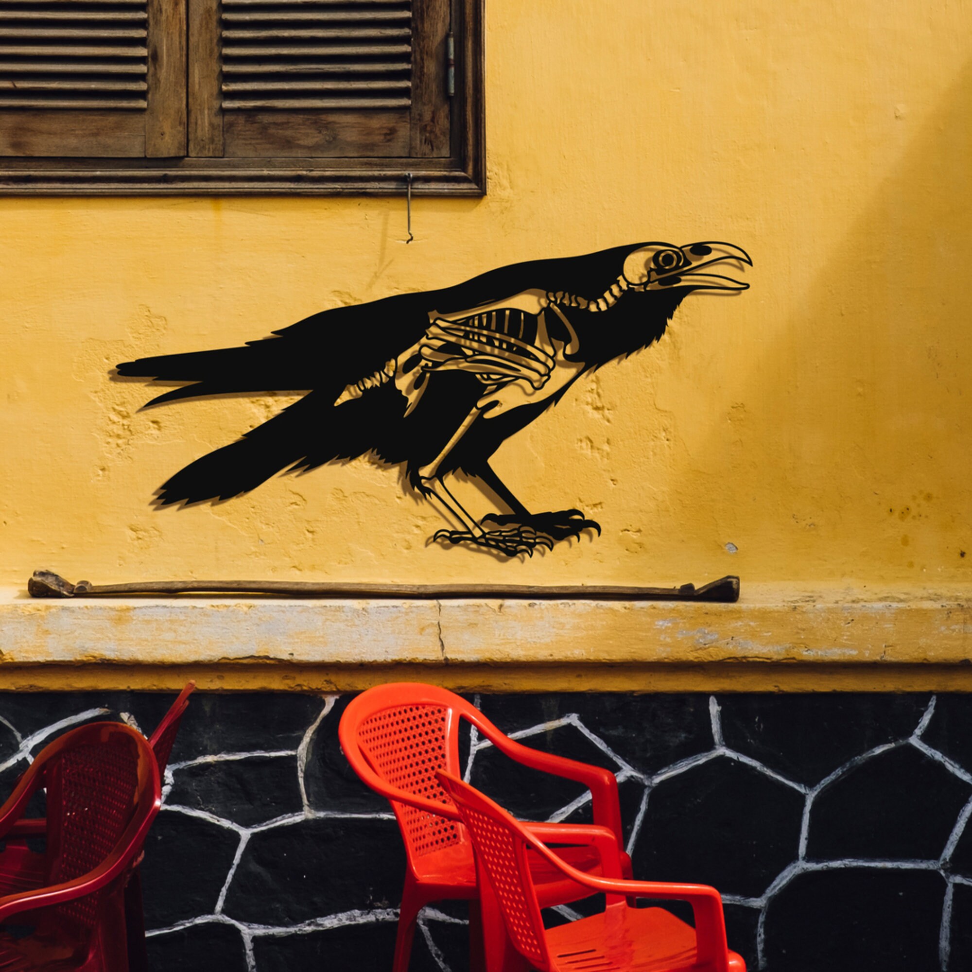 Crow Skeleton Svg Dxf Laser Cut Files Raven Svg Files for - Etsy