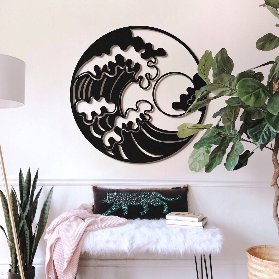 Sea Waves Svg Dxf Laser Cut Files Svg for Cricut Ocean Waves Pdf Dxf ...