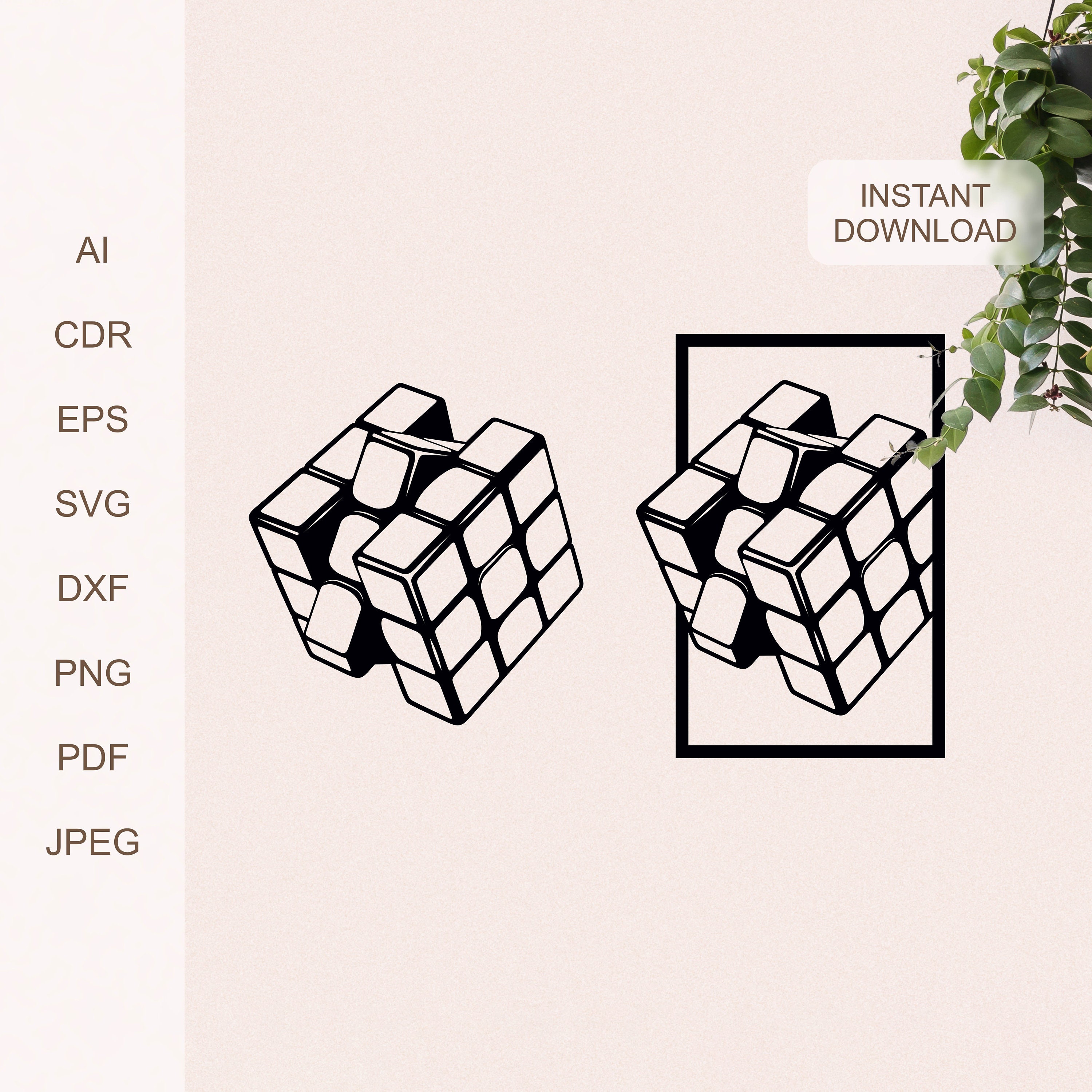 Rubik's Cube DXF Laser Cut Files Svg Files for Cricut - Etsy Israel