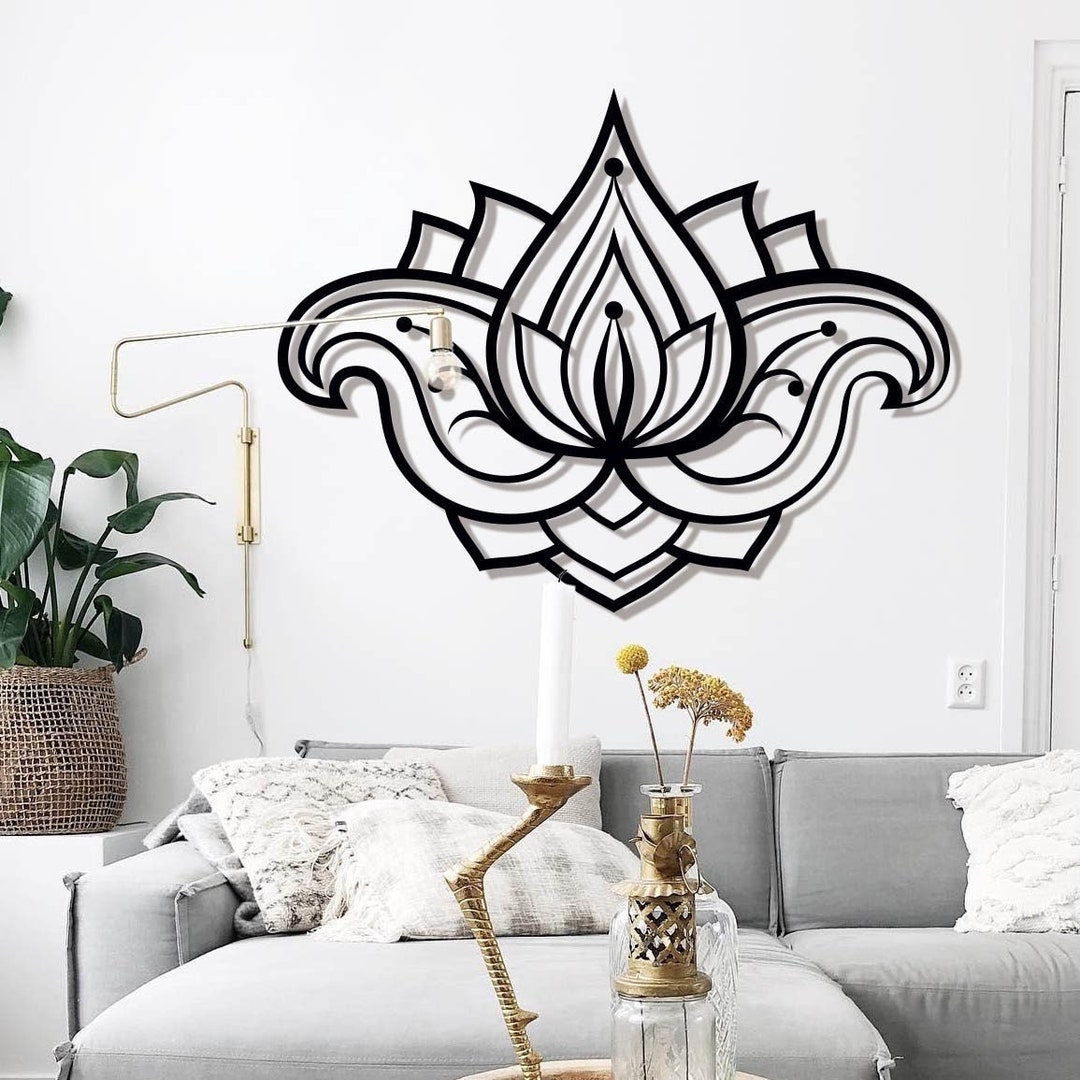 Lotus Flower DXF Laser Cut Files Lotus Mandala Svg Files for Cricut ...
