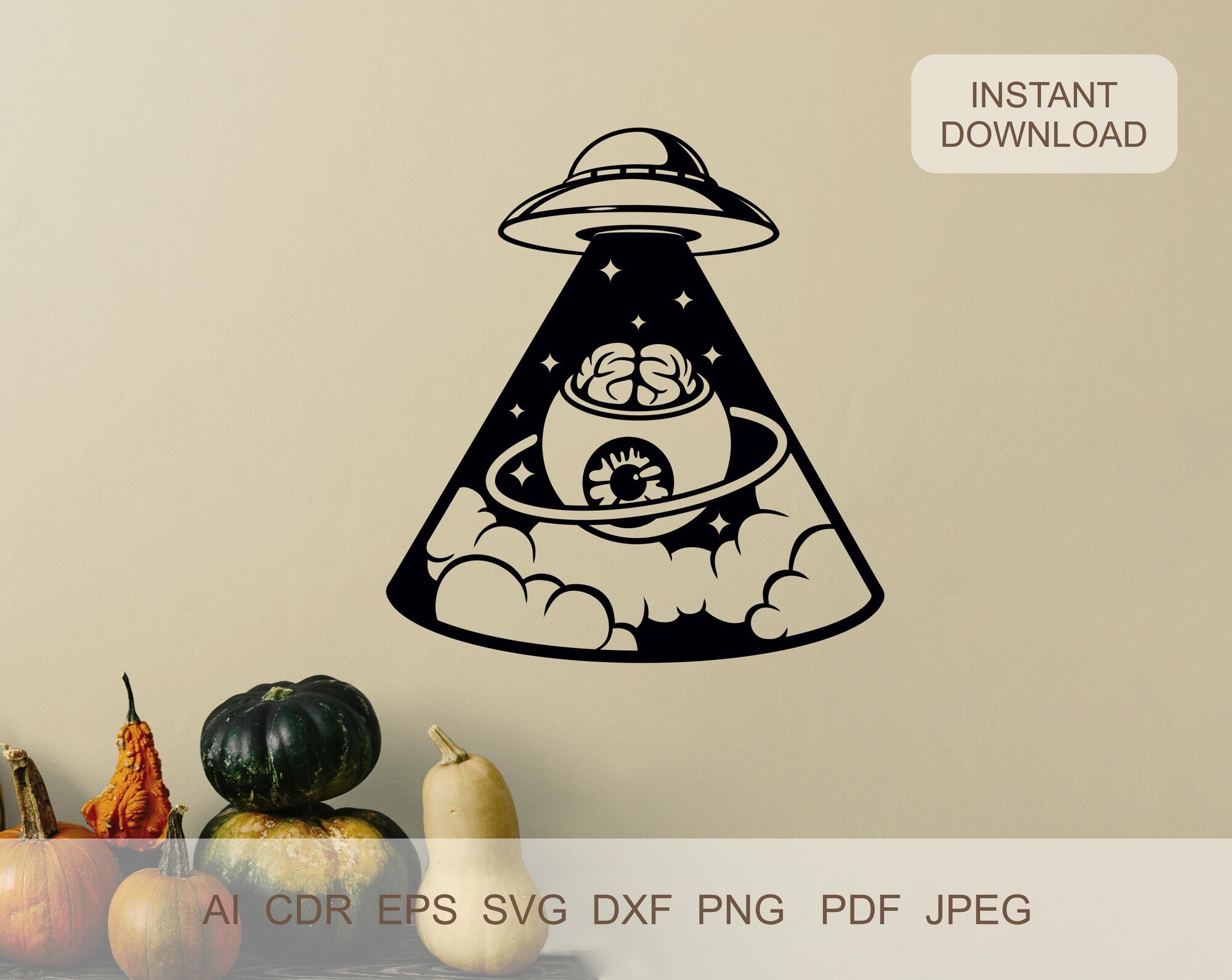 Alien Abduction Svg Dxf Laser Cut Files Flying Disc Svg Files - Etsy UK