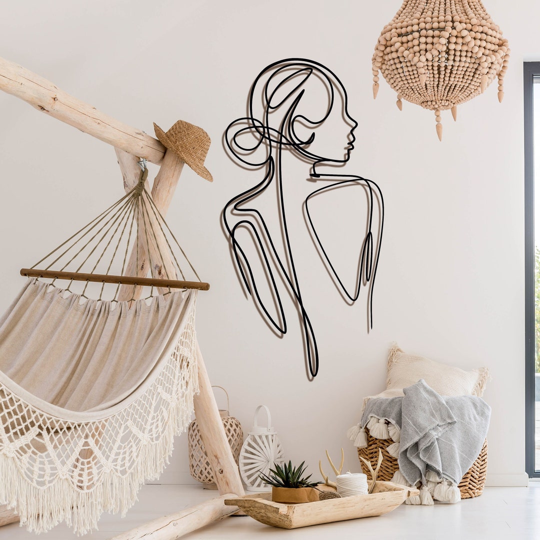 Woman Line Art DXF SVG Laser Cut Files Svg Files for Cricut Digital ...