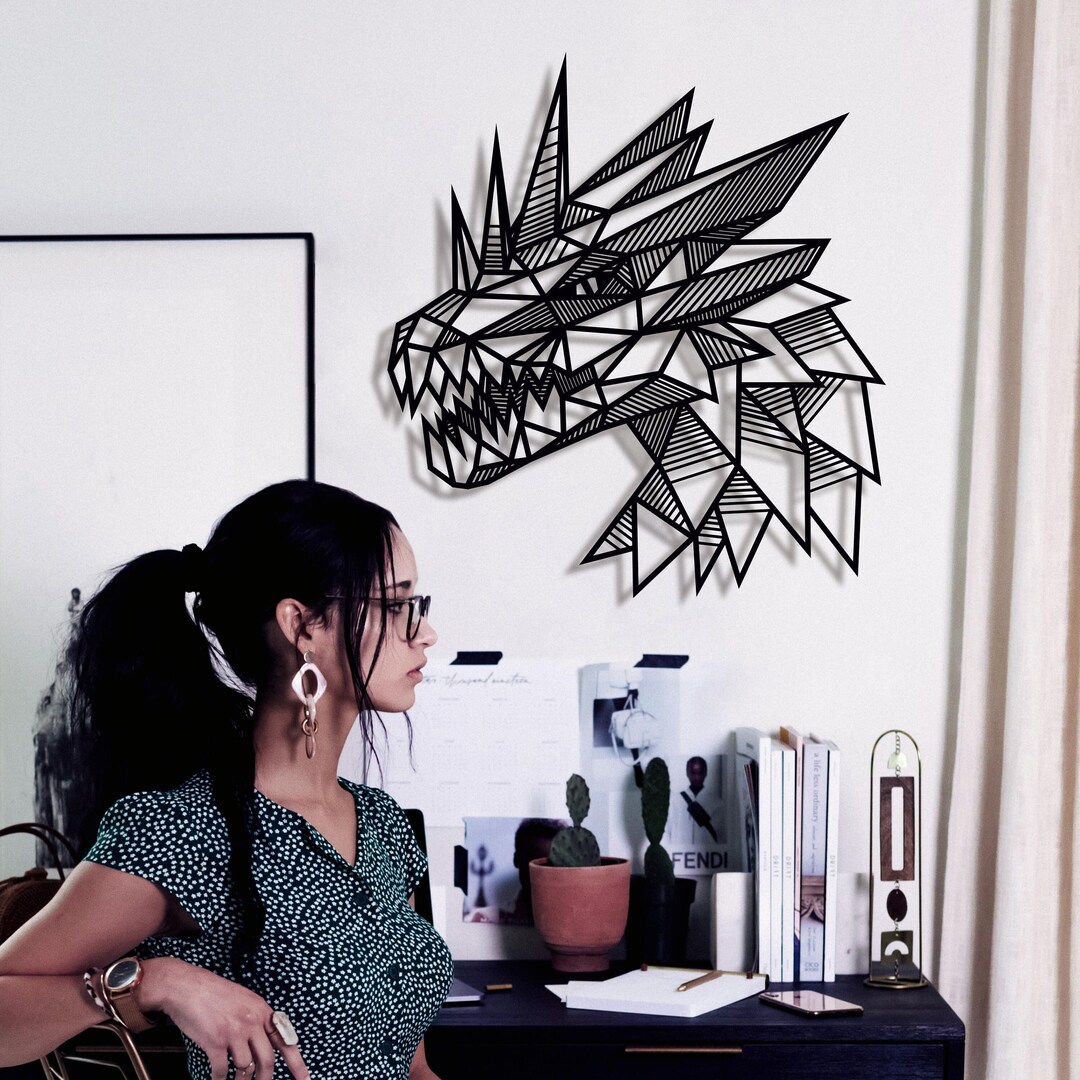 Dragon DXF Laser Cut Files Svg Files for Cricut Digital Prints Png Wall ...