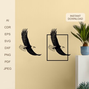 Flying Eagle DXF Laser Cut Files Svg Files for Cricut Digital Prints ...