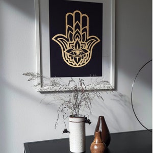 Hamsa Svg Dxf Laser Cut Files Mandala Hand Svg File for Cricut Dxf File ...