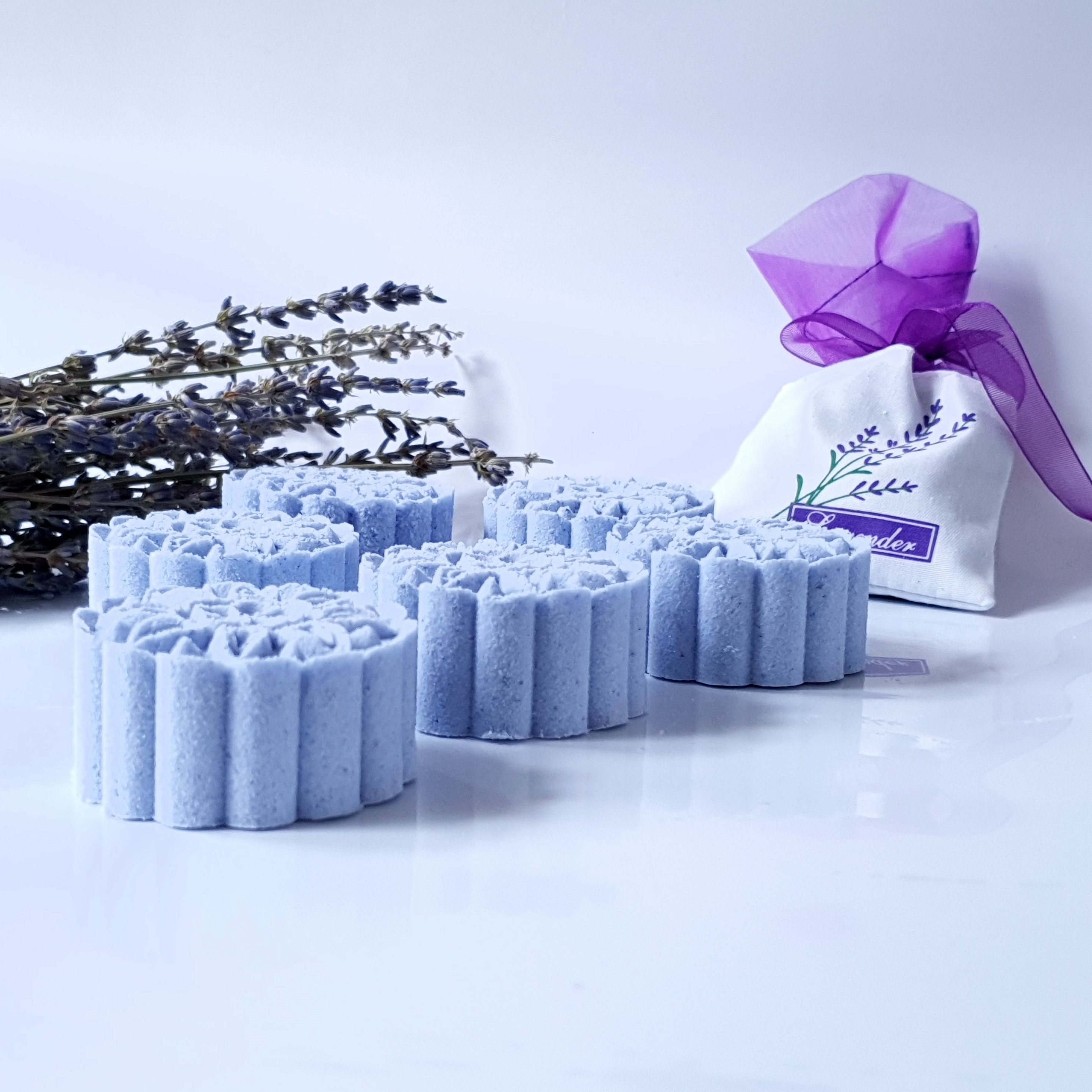 Set of 6 Aromatherapy Lavender Shower Steamers 40g Each With Menthol ...
