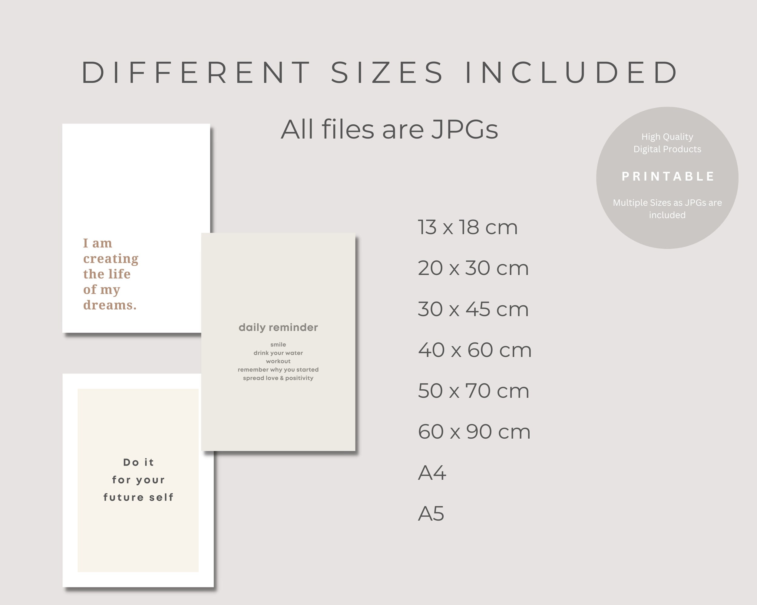 Motivational Poster Bundle Office Wall Decor Wall Art Printable JPG ...