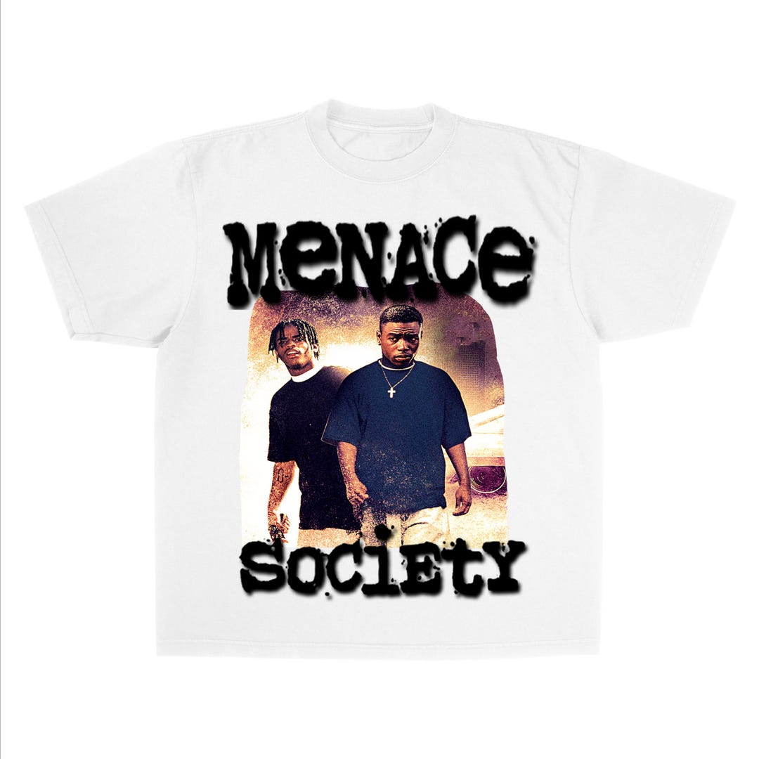 90s Vintage Menace to Society Shirt Movie Shirts Mens Clothing Shirts ...