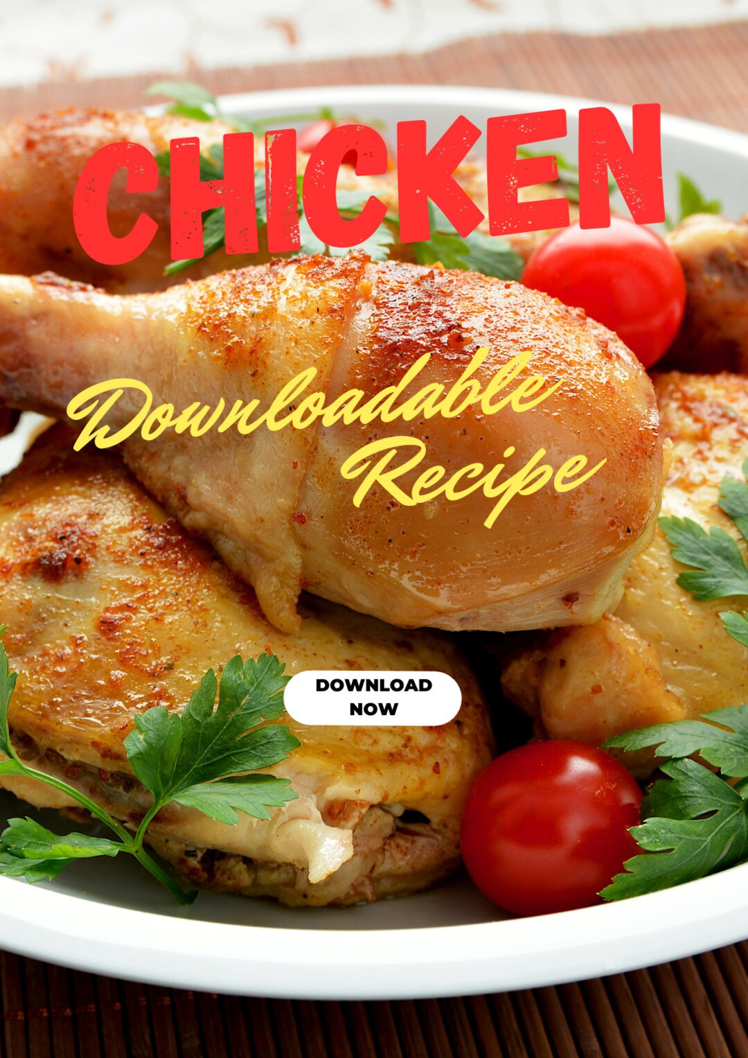 Succulent Mediterranean Gingery Chicken Thighs Recipe,instant Download ...