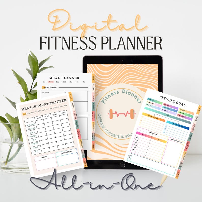 Digital Fitness Planner | Fitness Tracker | Habit Tracker | Weight Loss ...