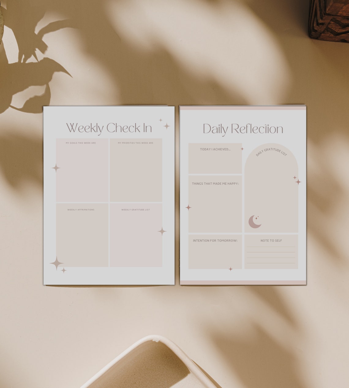 Daily Reflection Page, Weekly Reflection Page, Daily Organization Page ...