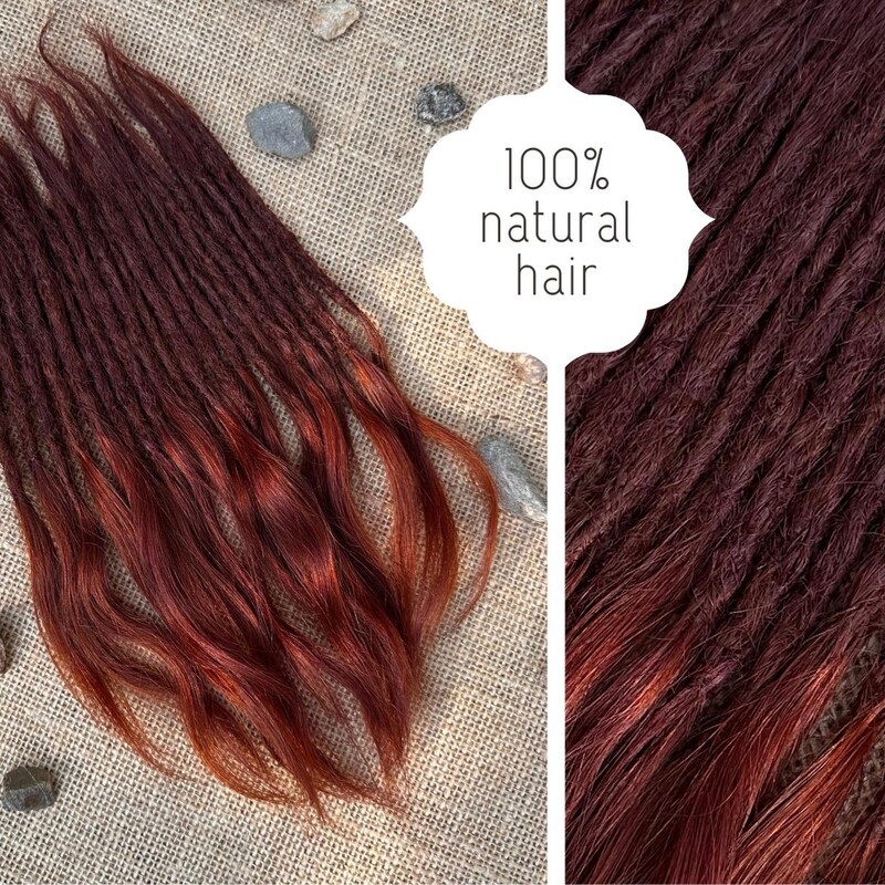 Red Hair Extensions - Etsy