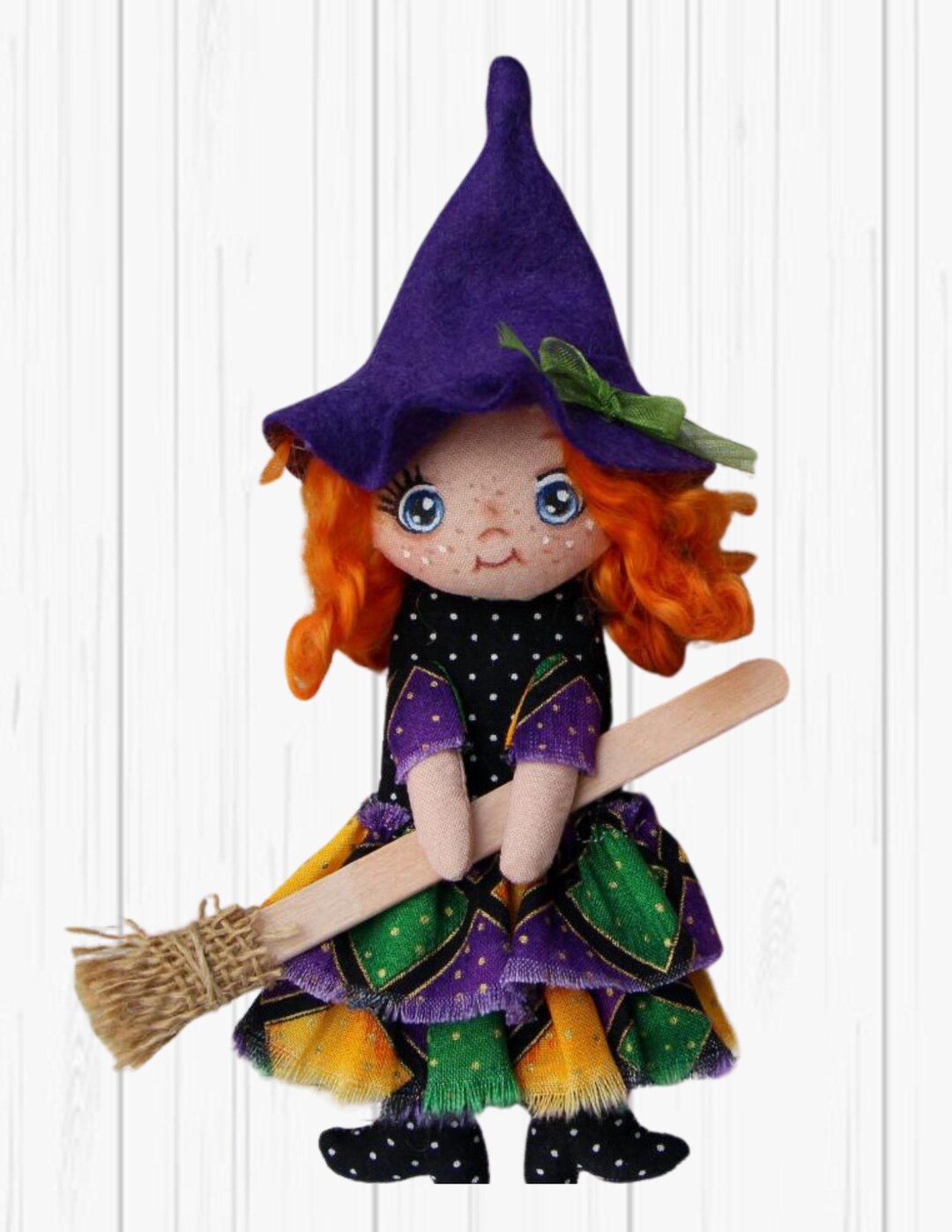 Halloween Witch Doll Pattern PDF - Etsy