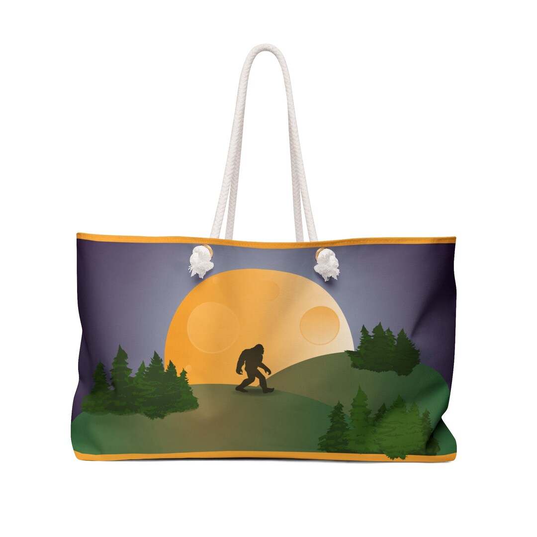 Classic Bigfoot Moon Weekender Tote Bag - Etsy