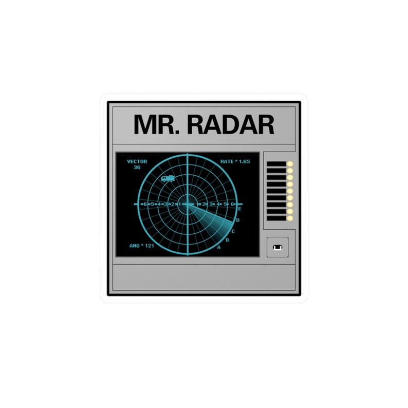 Mr. Radar - Spaceballs Themed Kiss-cut Vinyl Decals - Etsy