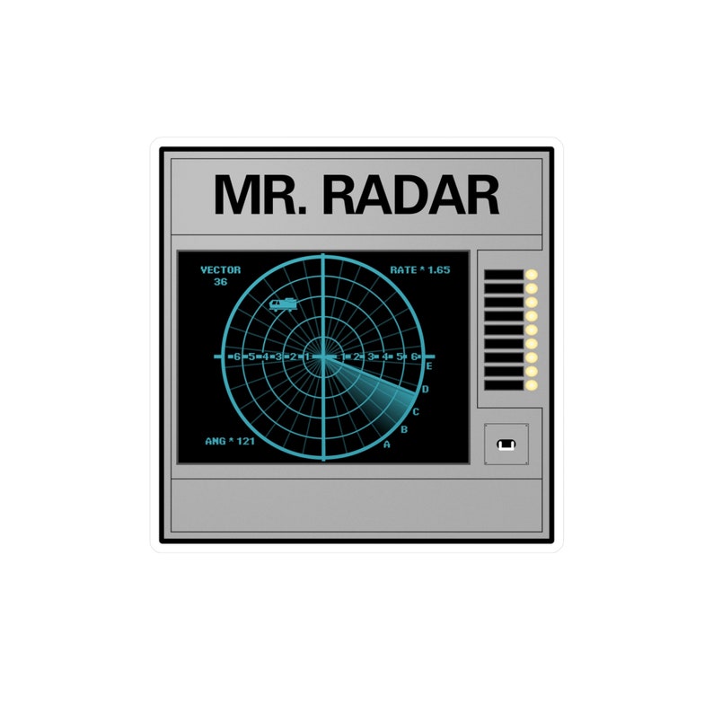 Mr. Radar - Spaceballs Themed Kiss-cut Vinyl Decals - Etsy