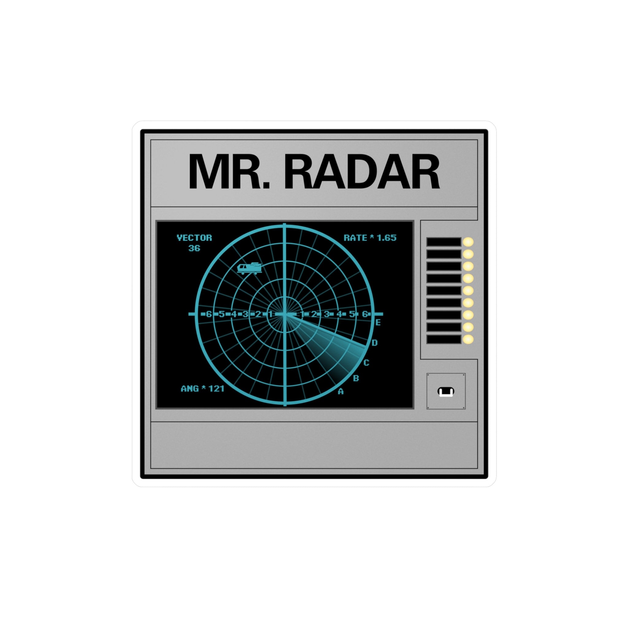 Mr. Radar - Spaceballs Themed Kiss-cut Vinyl Decals - Etsy