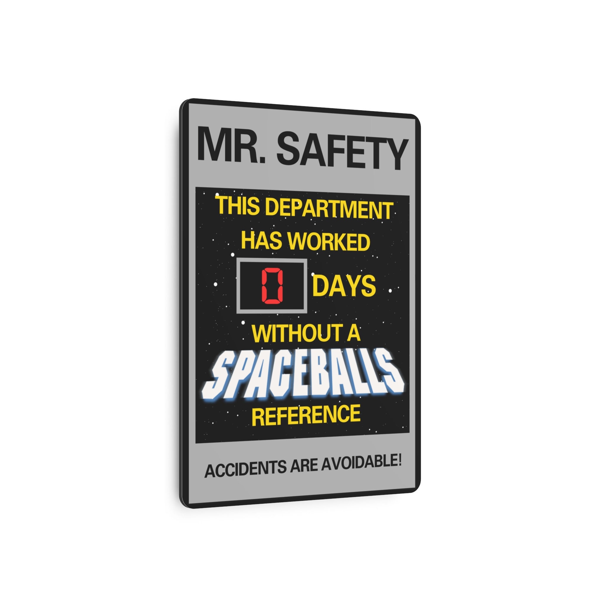 Spaceballs the Movie Inspired Work Place Safety Metal Art Sign - Etsy