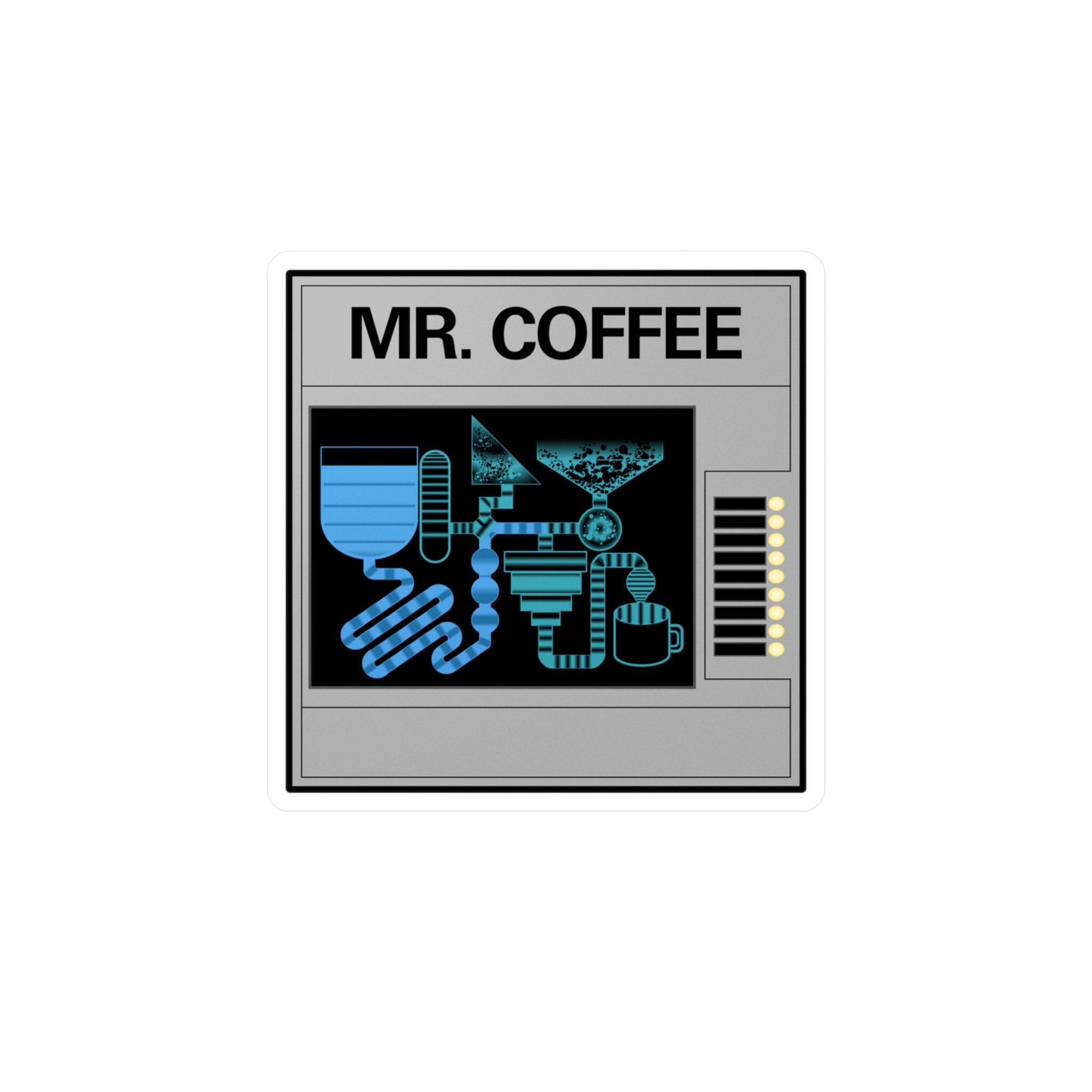 Mr. Coffee - Spaceballs Themed Kiss-cut Vinyl Decals - Etsy