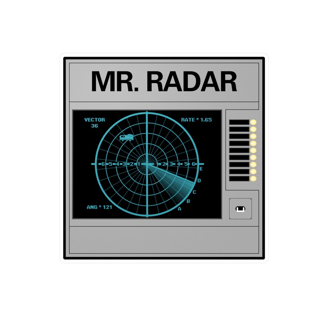 Mr. Radar - Spaceballs Themed Kiss-cut Vinyl Decals - Etsy
