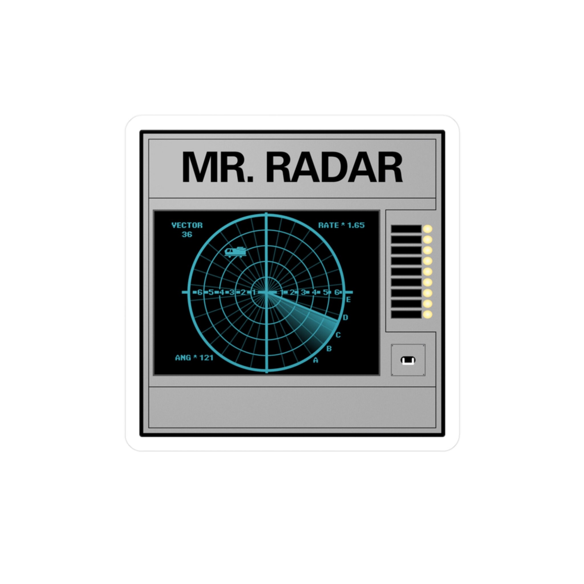 Mr. Radar - Spaceballs Themed Kiss-cut Vinyl Decals - Etsy