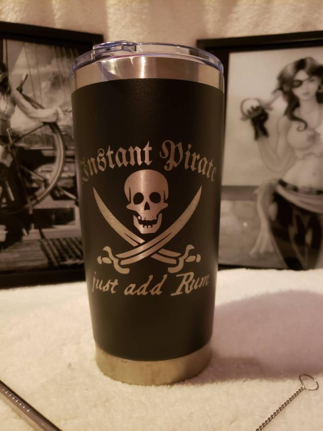 20 Oz. Tumbler. Instant Pirate.. Just Add Rum. Nauti Pirate Edition. - Etsy