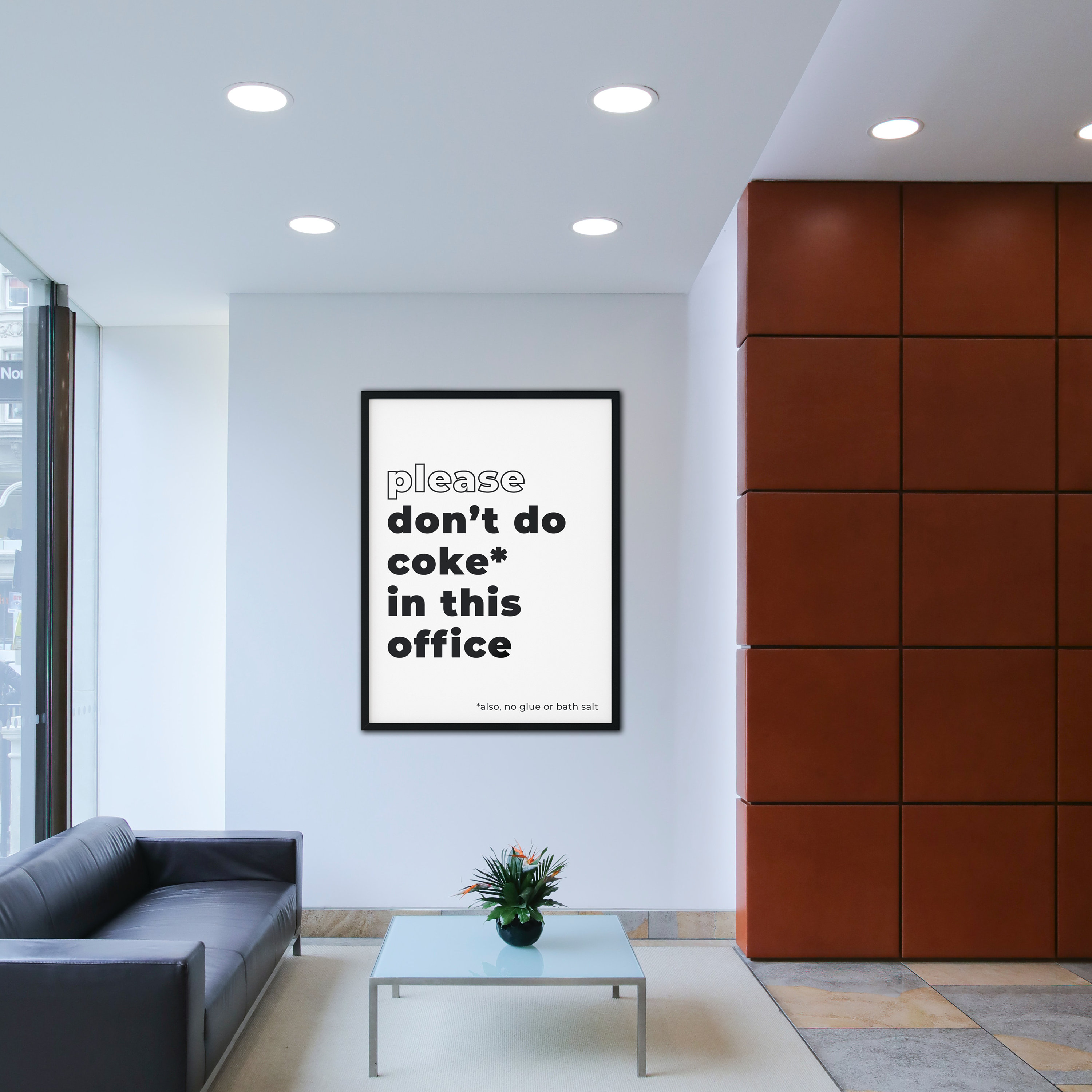 Please Don't Do Coke in This Office Funny Office Poster - Etsy