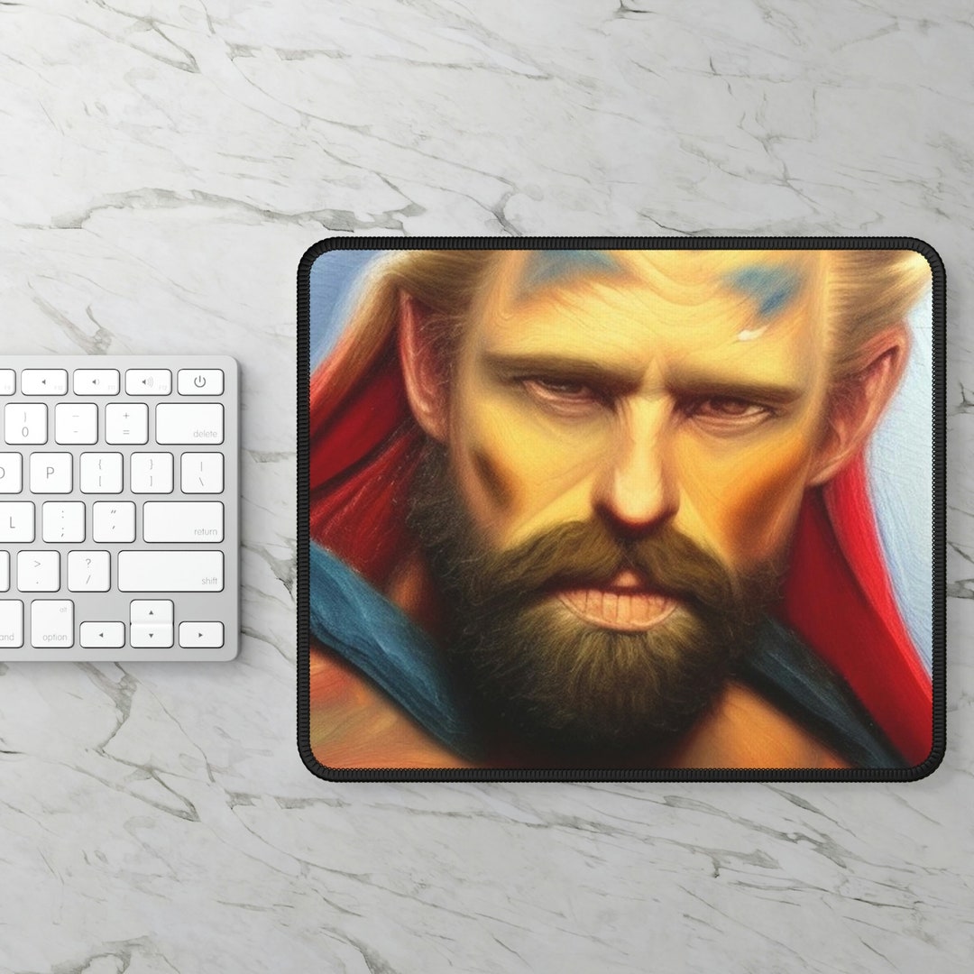 Thor, God of Thunder Gaming Mouse Pad, Thor Mousepad/ Fantasy Art ...