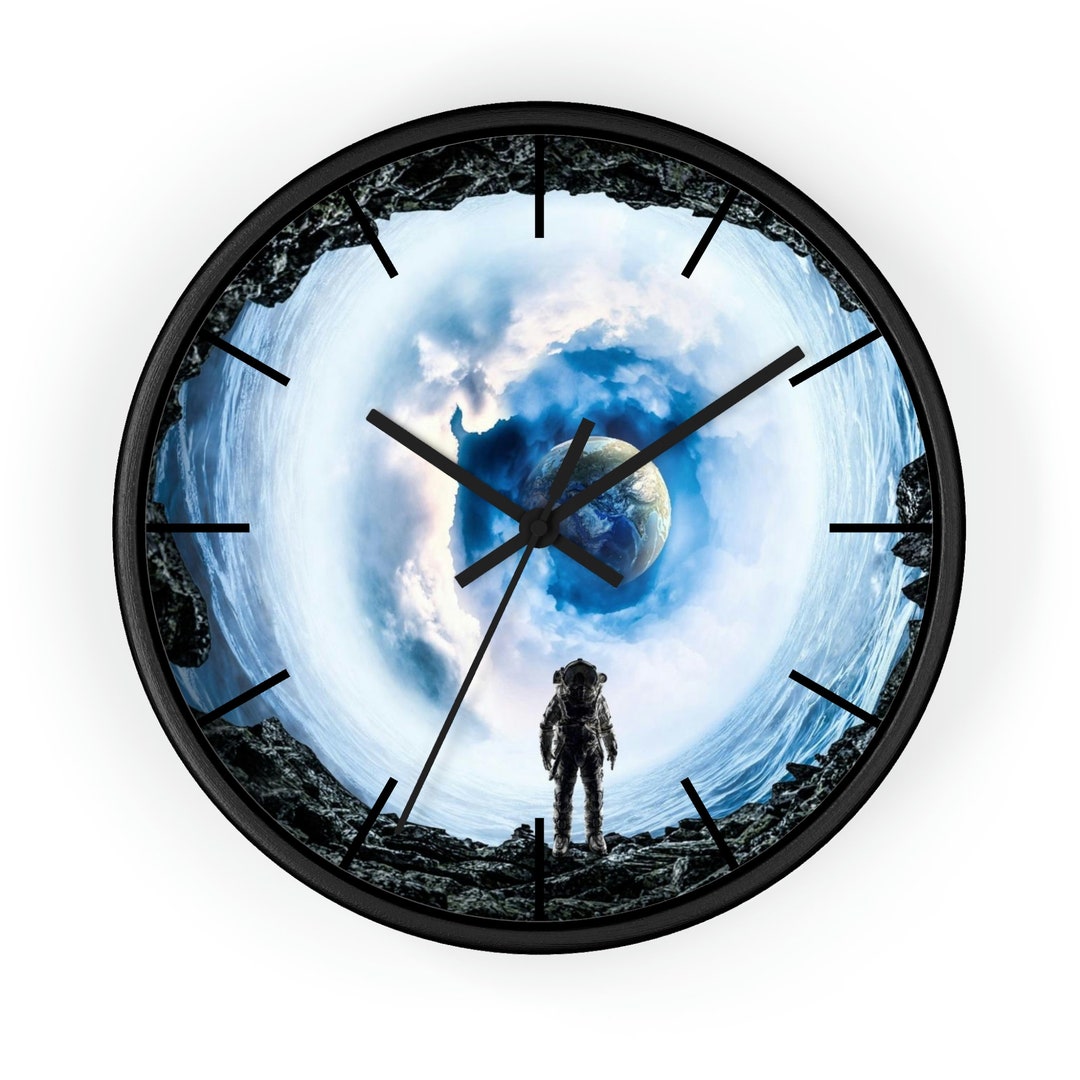 Hole in Space Wall Clock, Fantasy, Home Decor, Space, Sifi, - Etsy