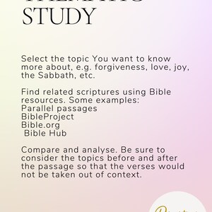 Bible Study Method Cards (printable) - Bible Reading Tools, Scripture ...
