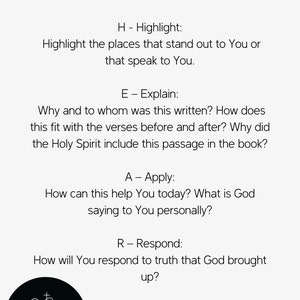 Bible Study Method Cards (printable) - Bible Reading Tools, Scripture ...